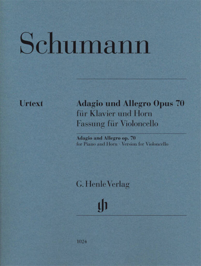 Schumann: Adagio and Allegro, Op. 70 (Version for Cello) – Ficks Music