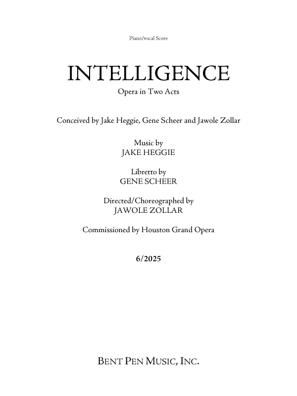 Heggie: Intelligence – Ficks Music