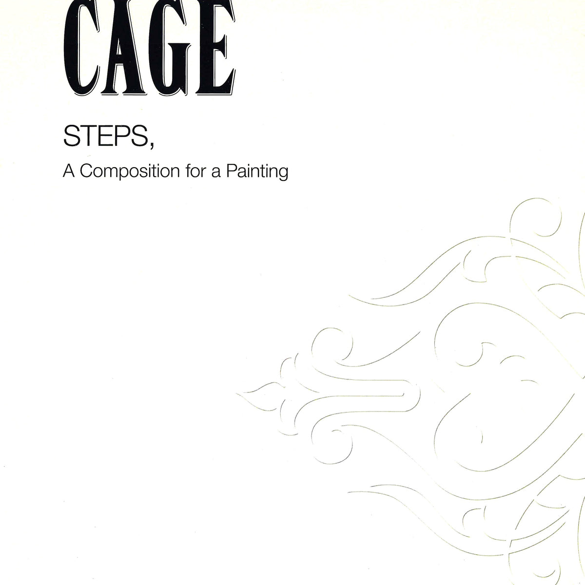 Cage: STEPS – Ficks Music